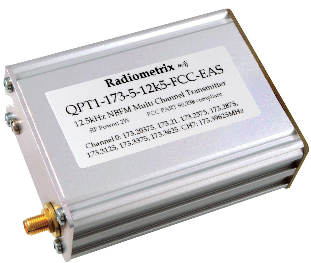 QPT1 - VHF Narrow Band FM 2 Watt multi channel transmitter
